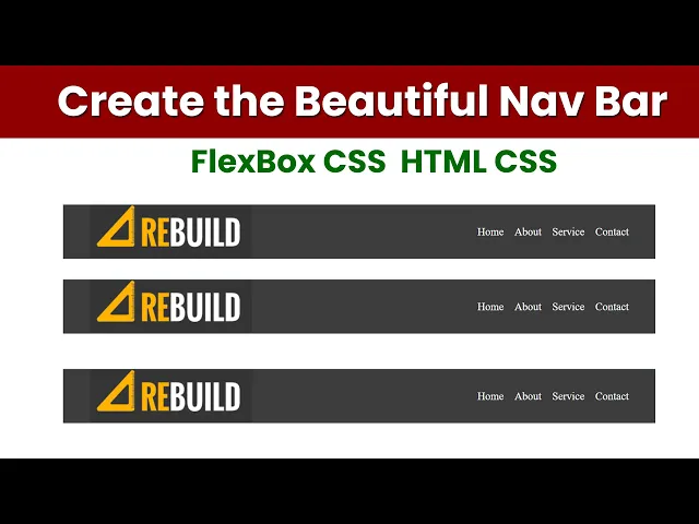 Create the Beautiful Nav Bar FlexBox CSS HTML CSS in Tamil
