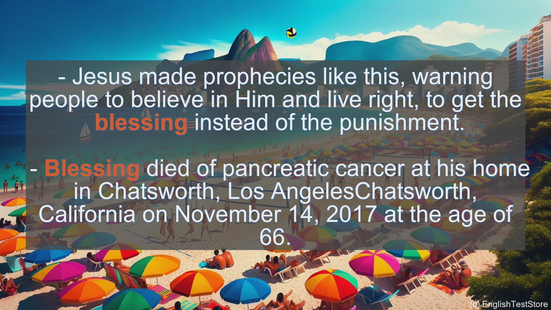 Blessing In Sentences - Examples Of Blessing In Sentences