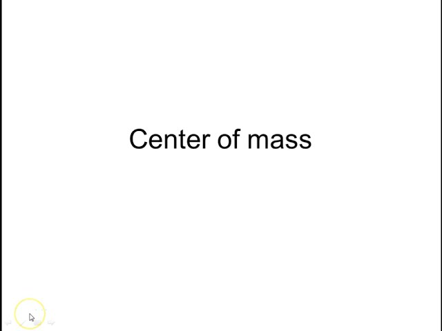 how to solve centre of mass problems | Open Video