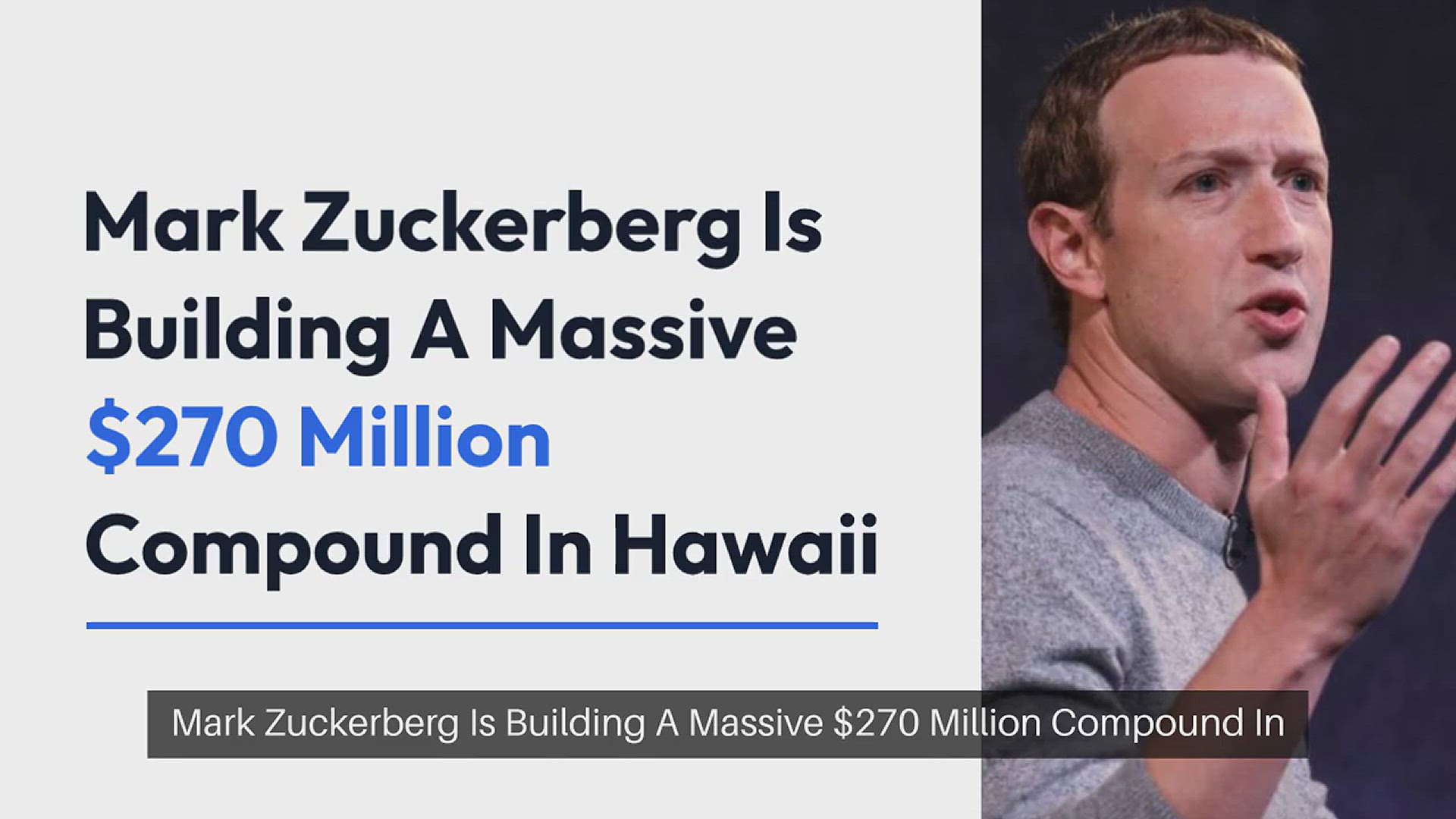 Mark Zuckerberg Is Building A Massive $270 Million Compound In Hawaii ...
