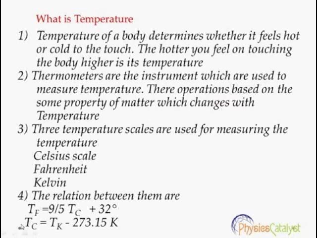 What is temperature