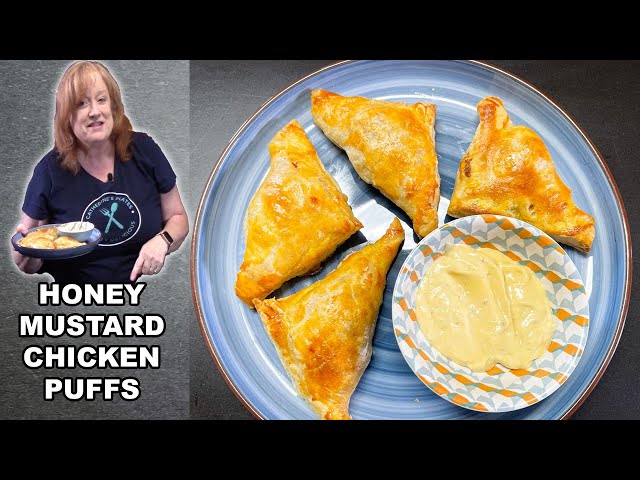 HONEY MUSTARD CHICKEN PUFFS, A Puff Pastry S... | Open Video