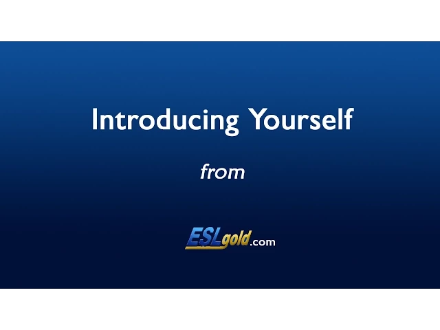 Free English Lessons Introducing Yourself Open Video
