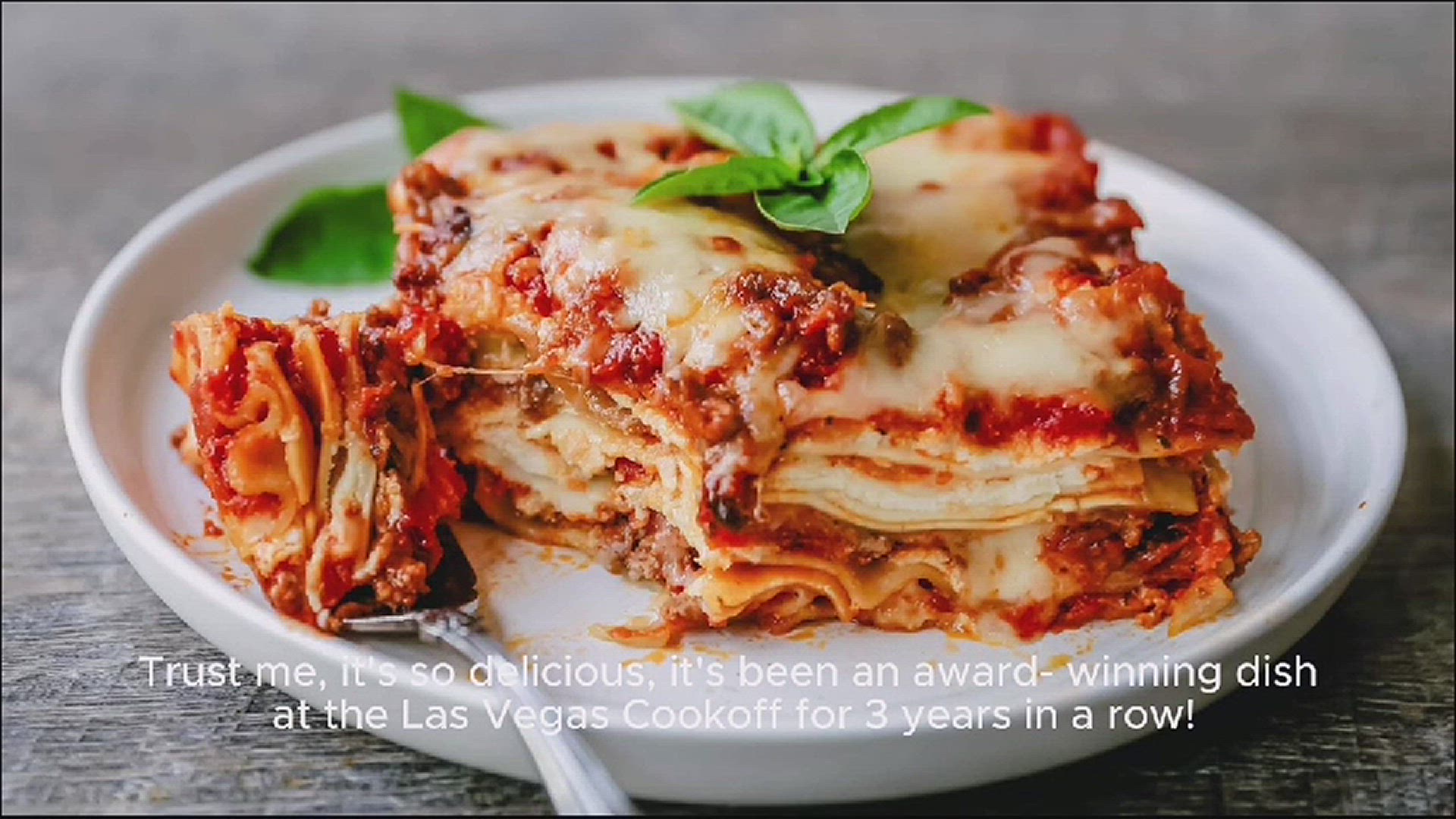 Secret lasagna recipe | Open Video
