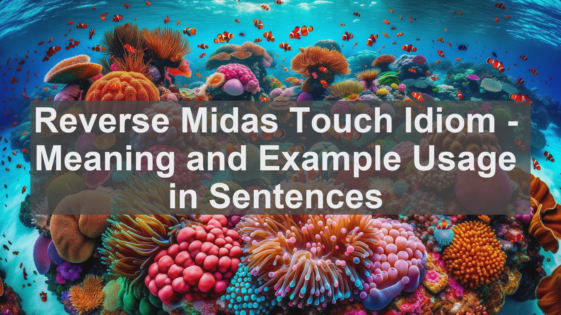 "Reverse Midas Touch" Idiom: Meaning... | Open Video