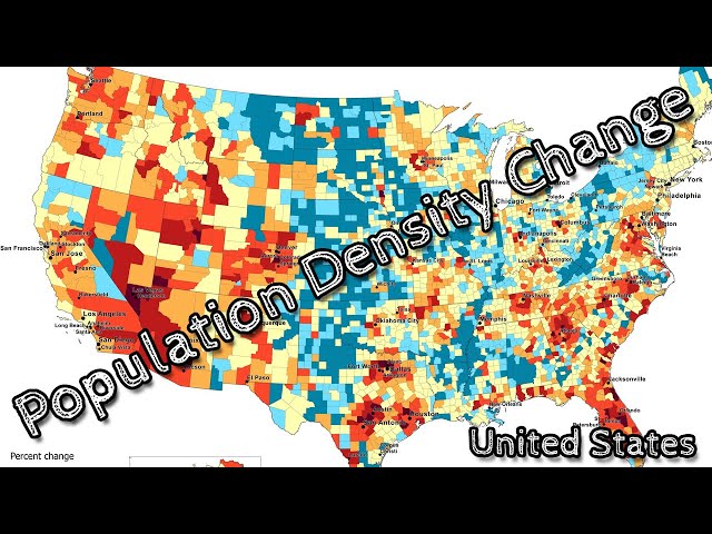 U.S population density (1990 - 2020) | Open Video