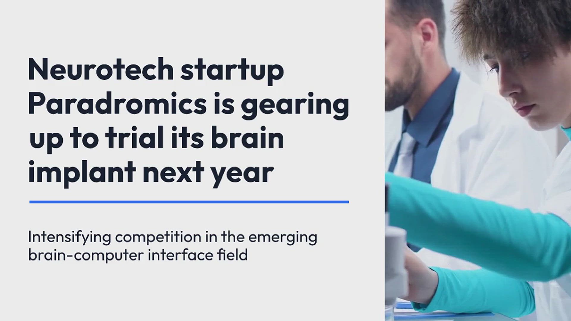 Neuralink competitor Paradromics gears up to... | Open Video