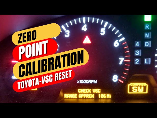 Zero Point Calibration for Toyota:Lexus – VSC Reset Method | Open Video