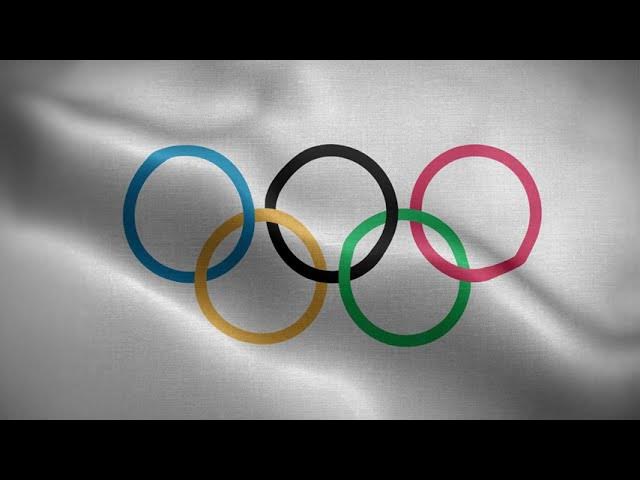 Olympic Flag Loop Background 4K Free Stock Video | Open Video