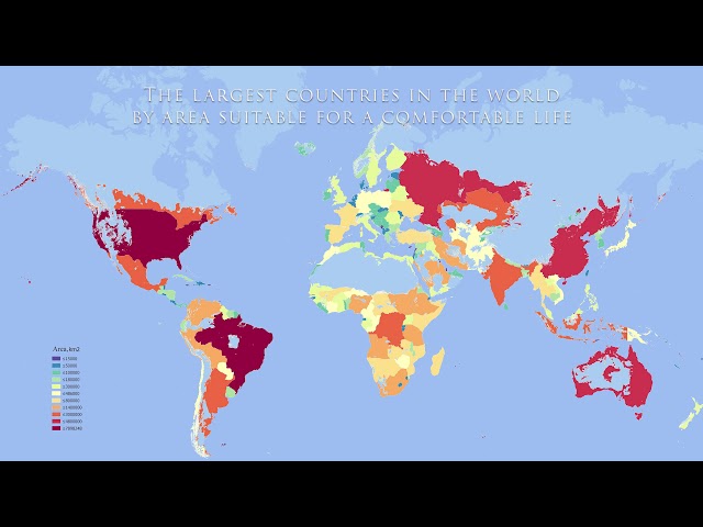 What is the largest country in the world based on the most suitable ...