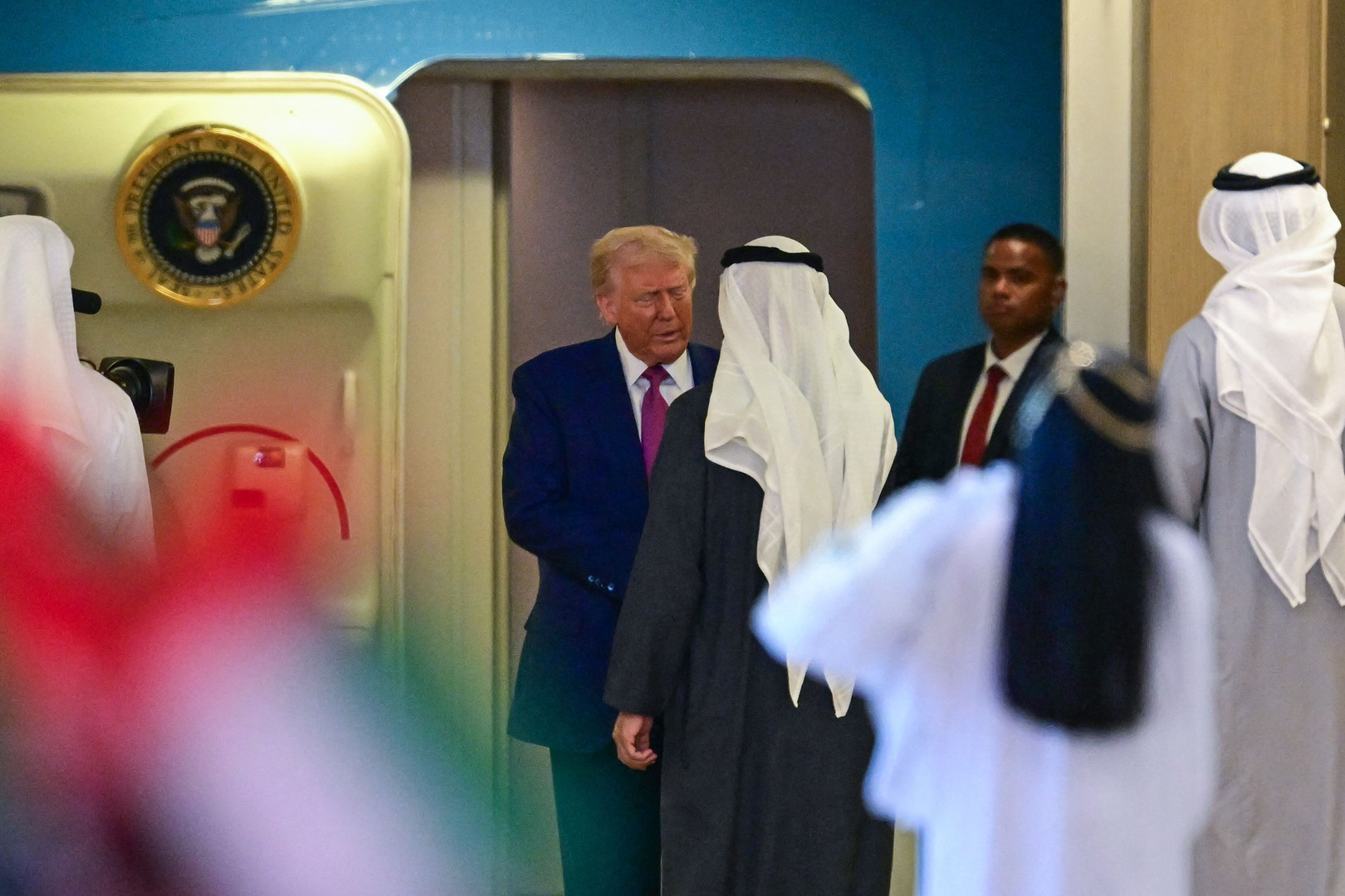 Trump begins final leg of Gulf visit with arrival in Abu Dhabi | Open Video