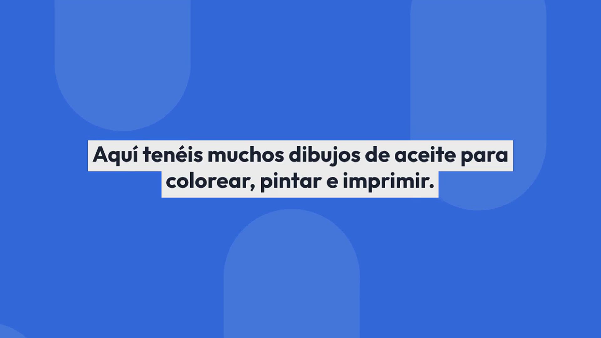 Dibujos de aceite para colorear | Open Video