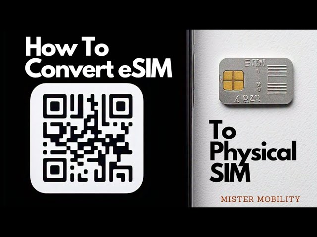 How To Convert eSIM To Physical SIM | Open Video