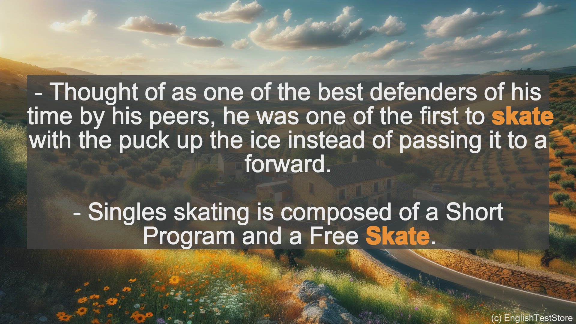 Skate In Sentences - Examples Of Skate In Sentences