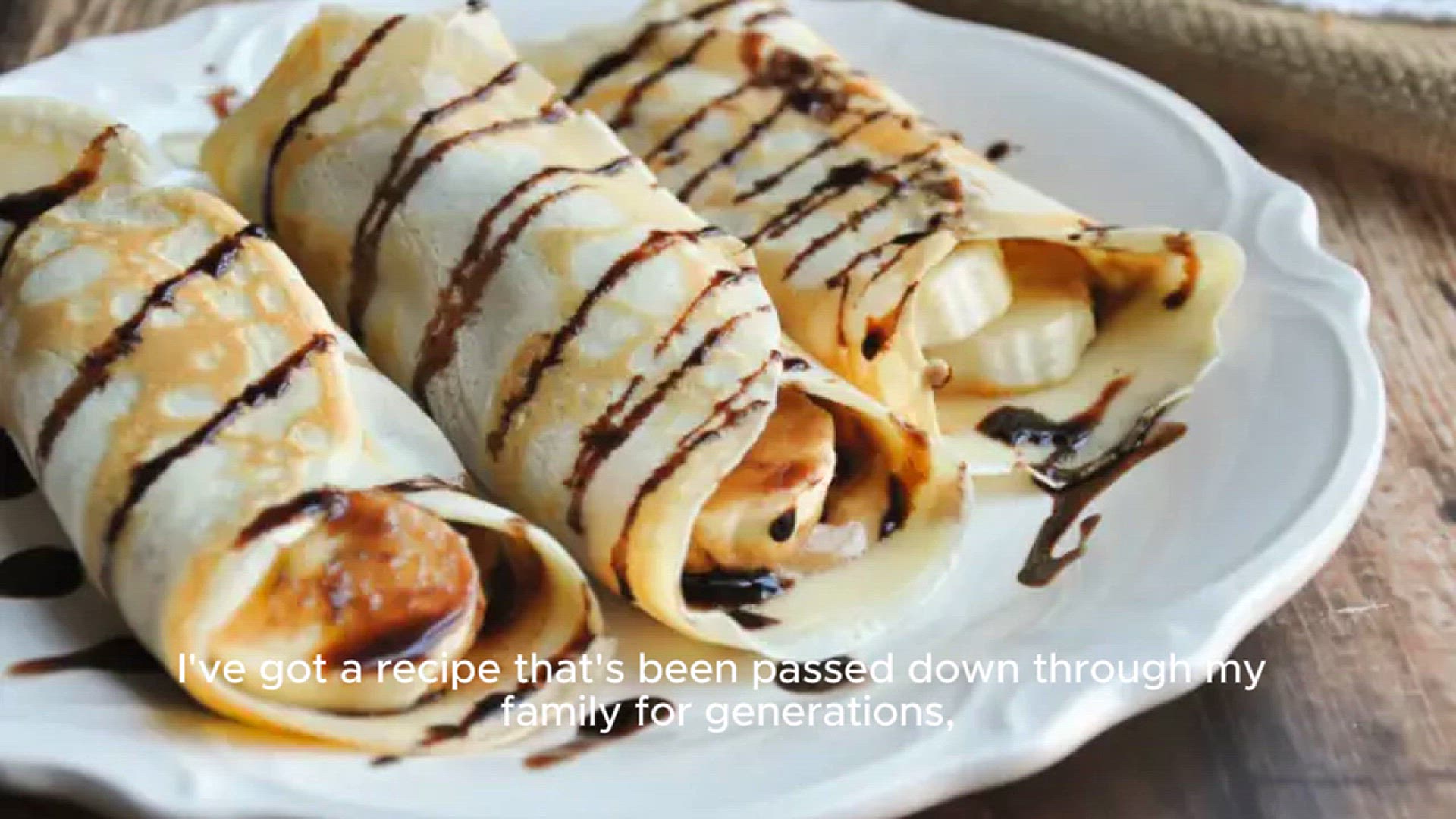 Crepes recipe | Open Video