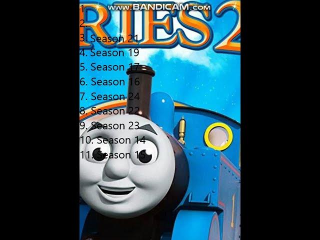 Ranking All 12 Seasons of CGI Thomas and Friends from WORST to BEST ...