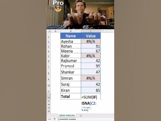 Excel Beginners Skip, Experts Handle Errors! #excel #excelforbeginners ...