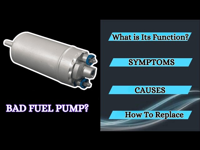 TOP 12 SYMPTOMS OF A BAD FUEL PUMP & DIY... | Open Video