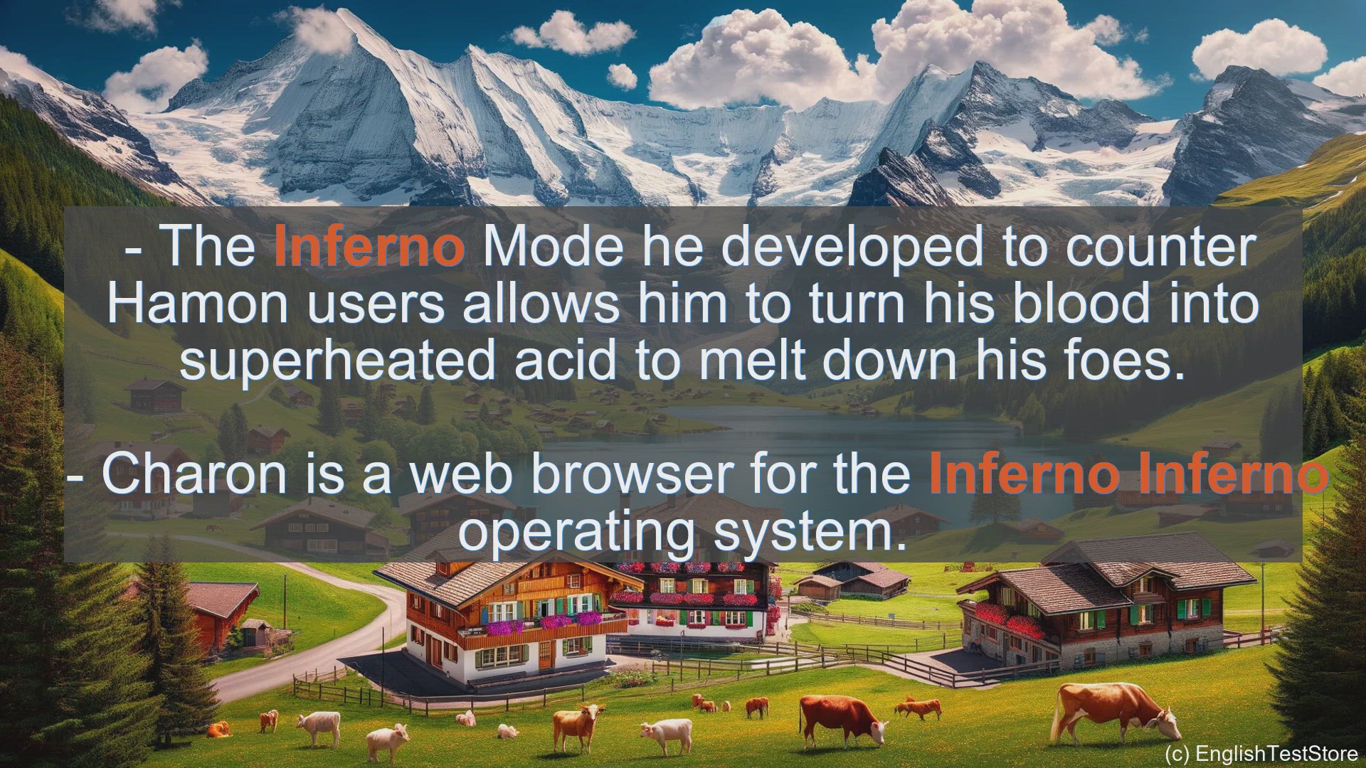 Inferno In Sentences - Examples Of Inferno I... | Open Video