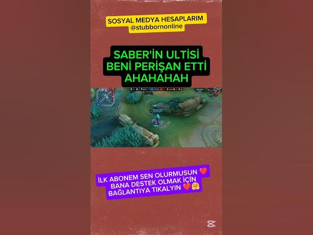 Saberin ultisi beni perişan etti mobile lege... | Open Video