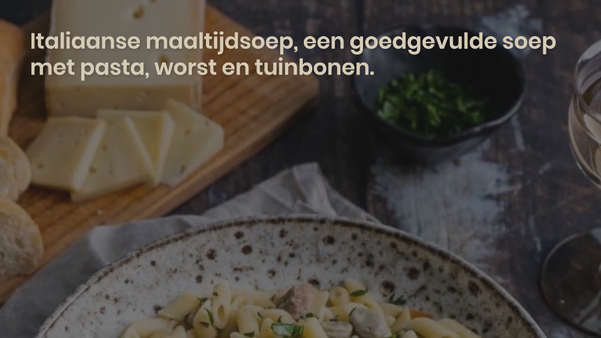 Italiaanse maaltijdsoep met pasta | Open Video