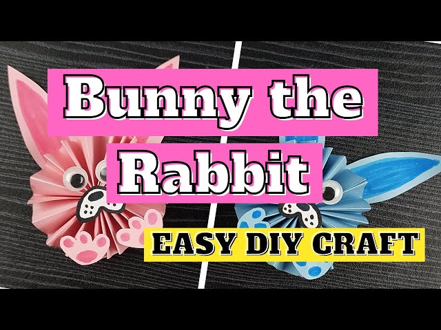 DIY-Paper-Craft: How to make a Bunny rabbit ? (creative Craft ideas)