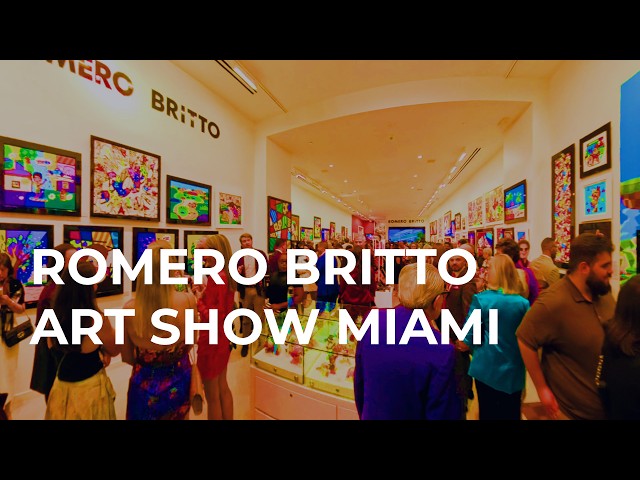 Romero Britto Miami Art Show Gallery Opening Night Insta360 X4 ...