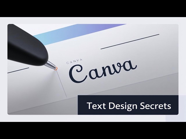5 Essential Text Effects in Canva Every Beginners Should Know | Open Video