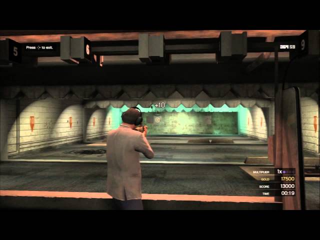 Grand Theft Auto V - Shooting Range: Challenge 1 Advanced Rifle Bronze ...