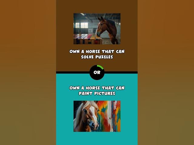 10 Exciting ’Would You Rather’ Horse Questions to Challenge Your ...