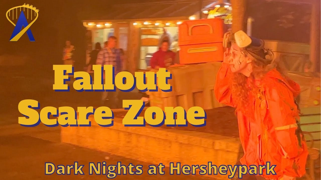 Fallout Zone Scare Zone at Hersheypark Dark Nights 2023 | Open Video
