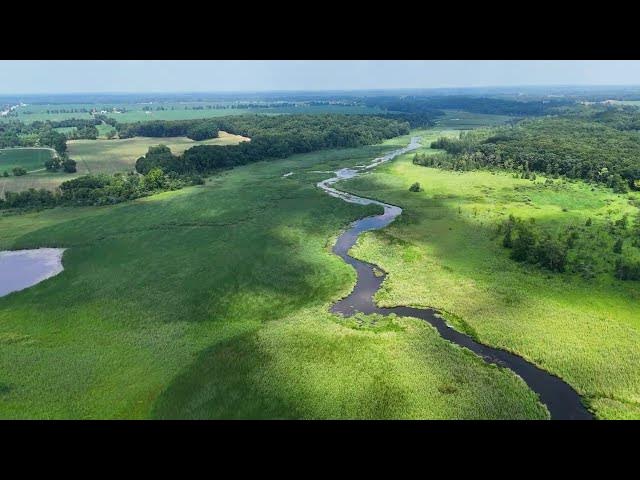 Brooklyn, Michigan Drone Footage – Aerial Views of Rivers and Farmland ...