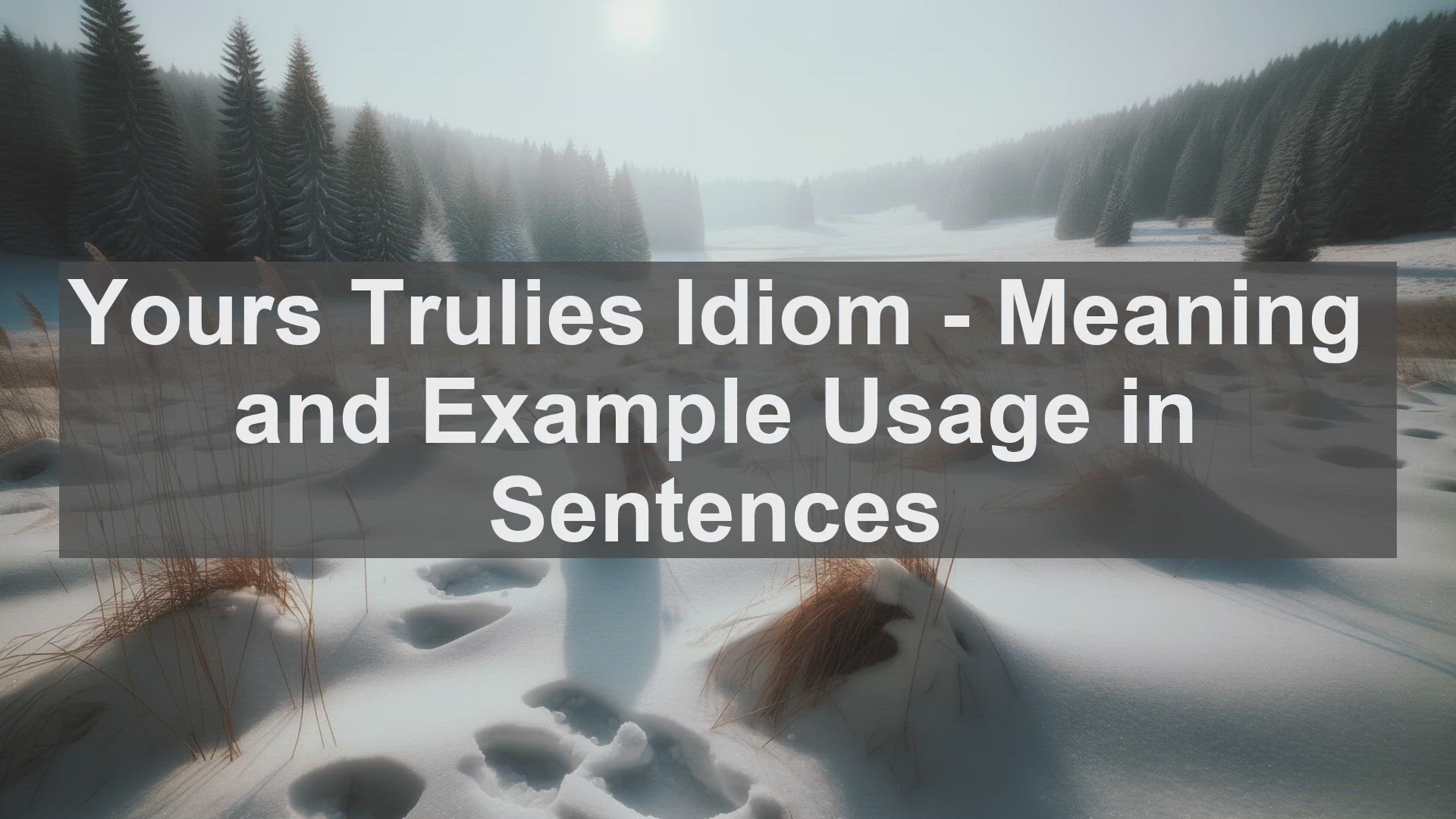 “Yours Trulies” Idiom: Meaning and Usage in Sentences