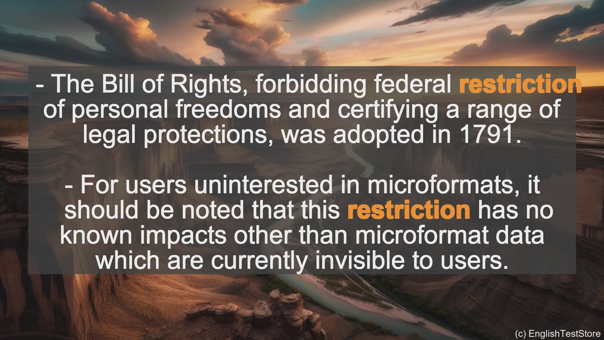 Restriction In Sentences - Examples Of Restr... | Open Video