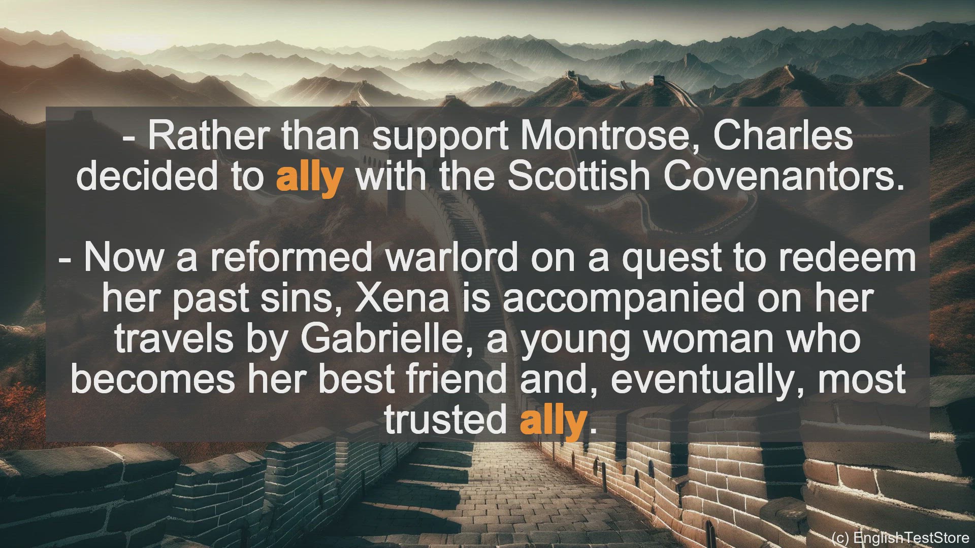 Ally In Sentences - Examples Of Ally In Sent... | Open Video