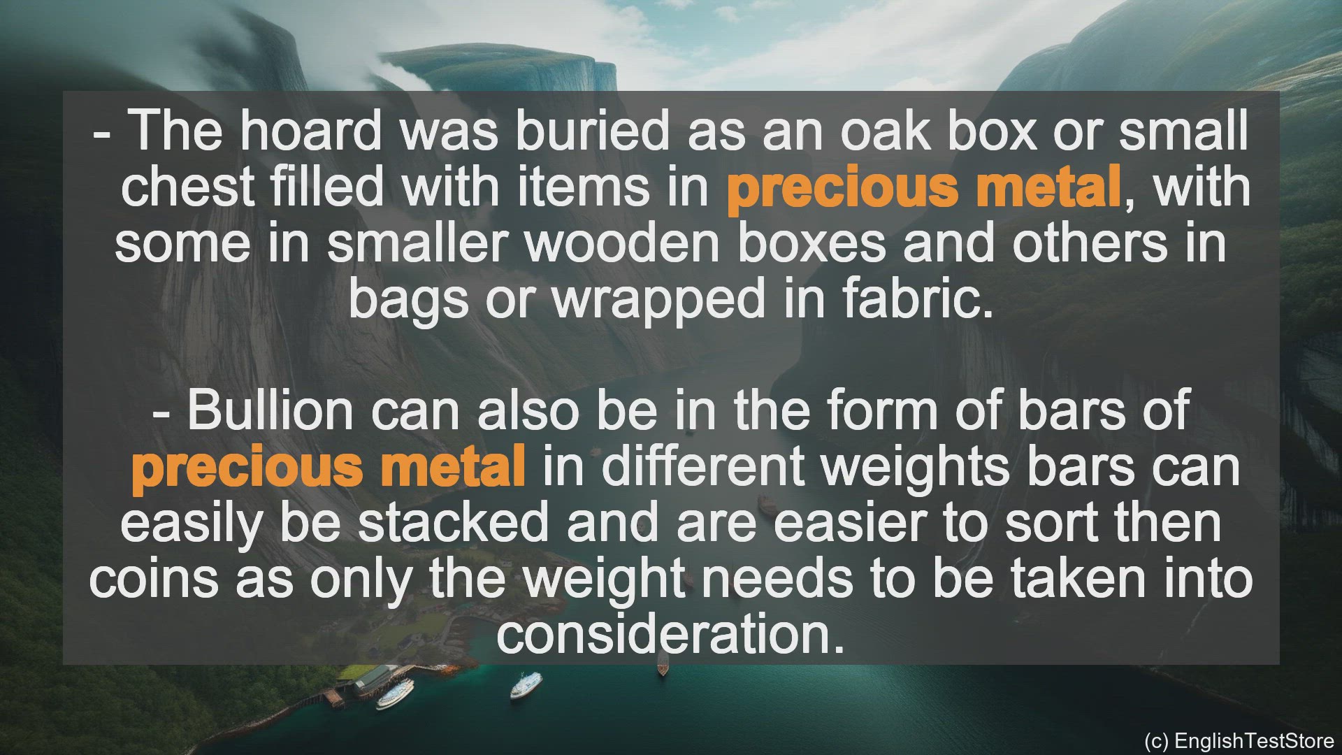 Precious Metal In Sentences - Examples Of Pr... | Open Video