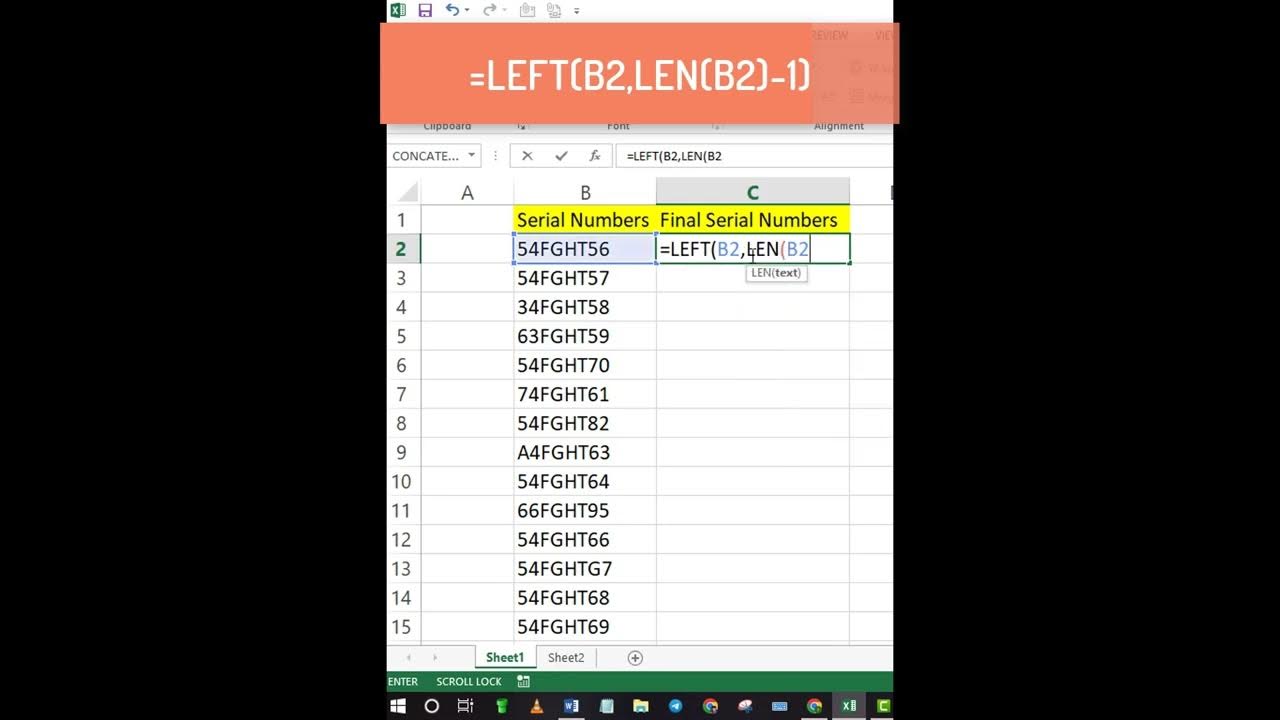 How to remove last digits in Excel | Open Video
