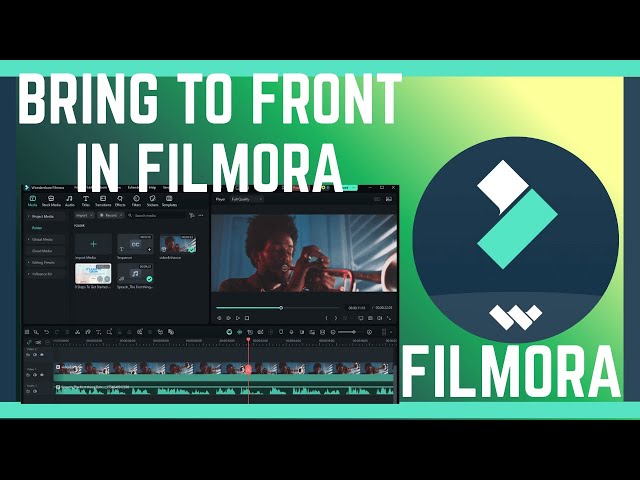 How To Bring Clips To Front On Filmora | Open Video