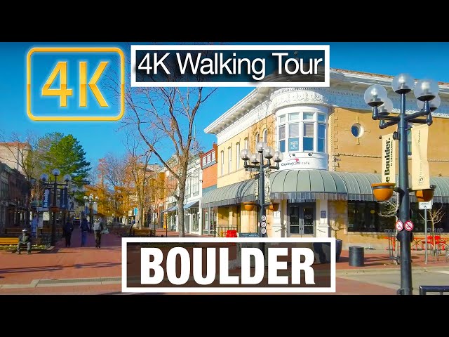 4K City Walks: Boulder, Colorado (Peoples Republic of) Downtown ...