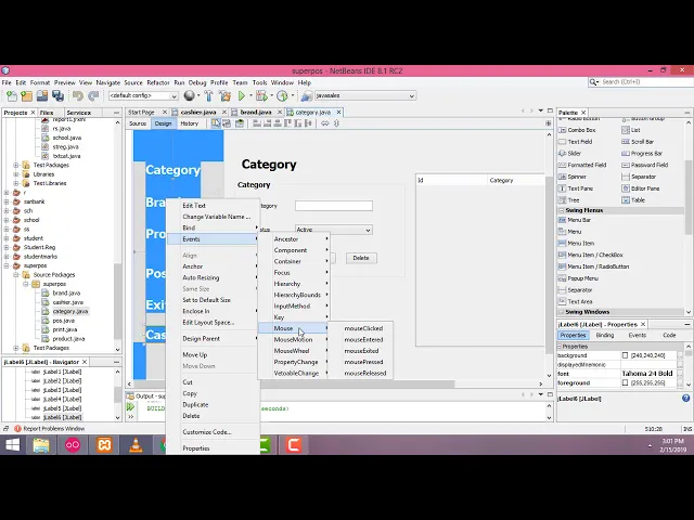 Inventory Management System in Java part 19 Cashier