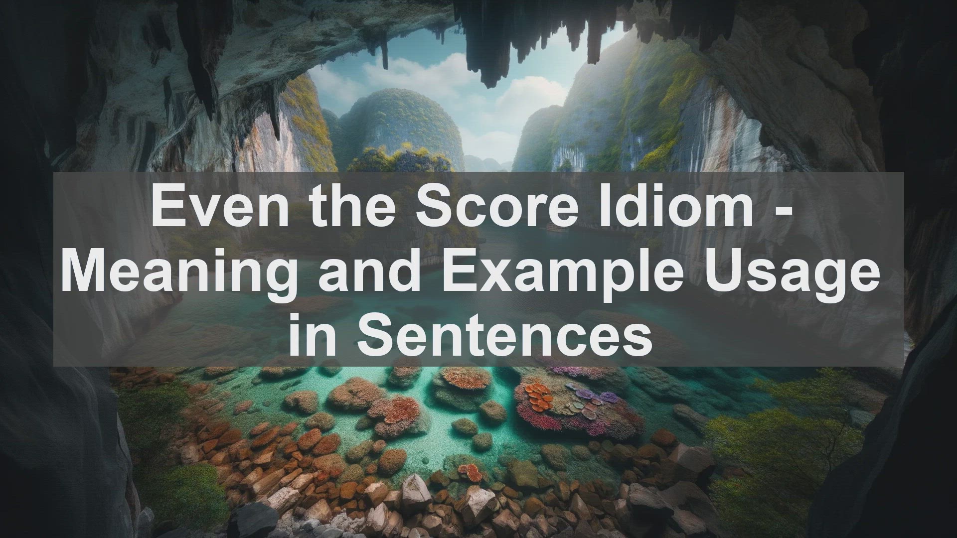 “Even the Score” Idiom: Meaning and Usage in Sentences