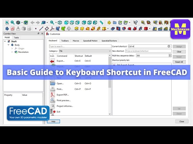 Create Keyboard Shortcut in FreeCAD | FreeCA... | Open Video