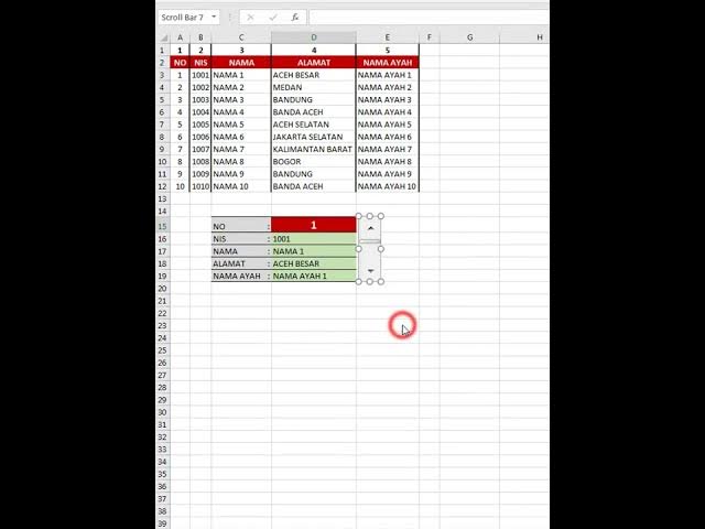 Scroll Bar Excel Cara Membuat Scroll Bar P Open Video 0339