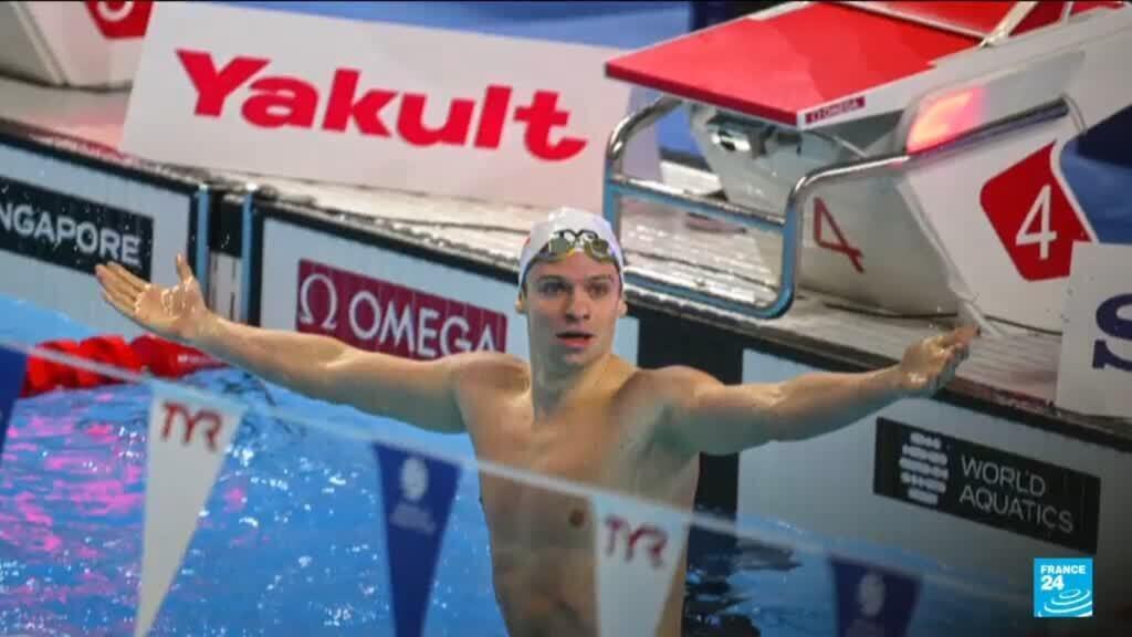 Never enough gold for legend french swimmer Léon Marchand | Open Video