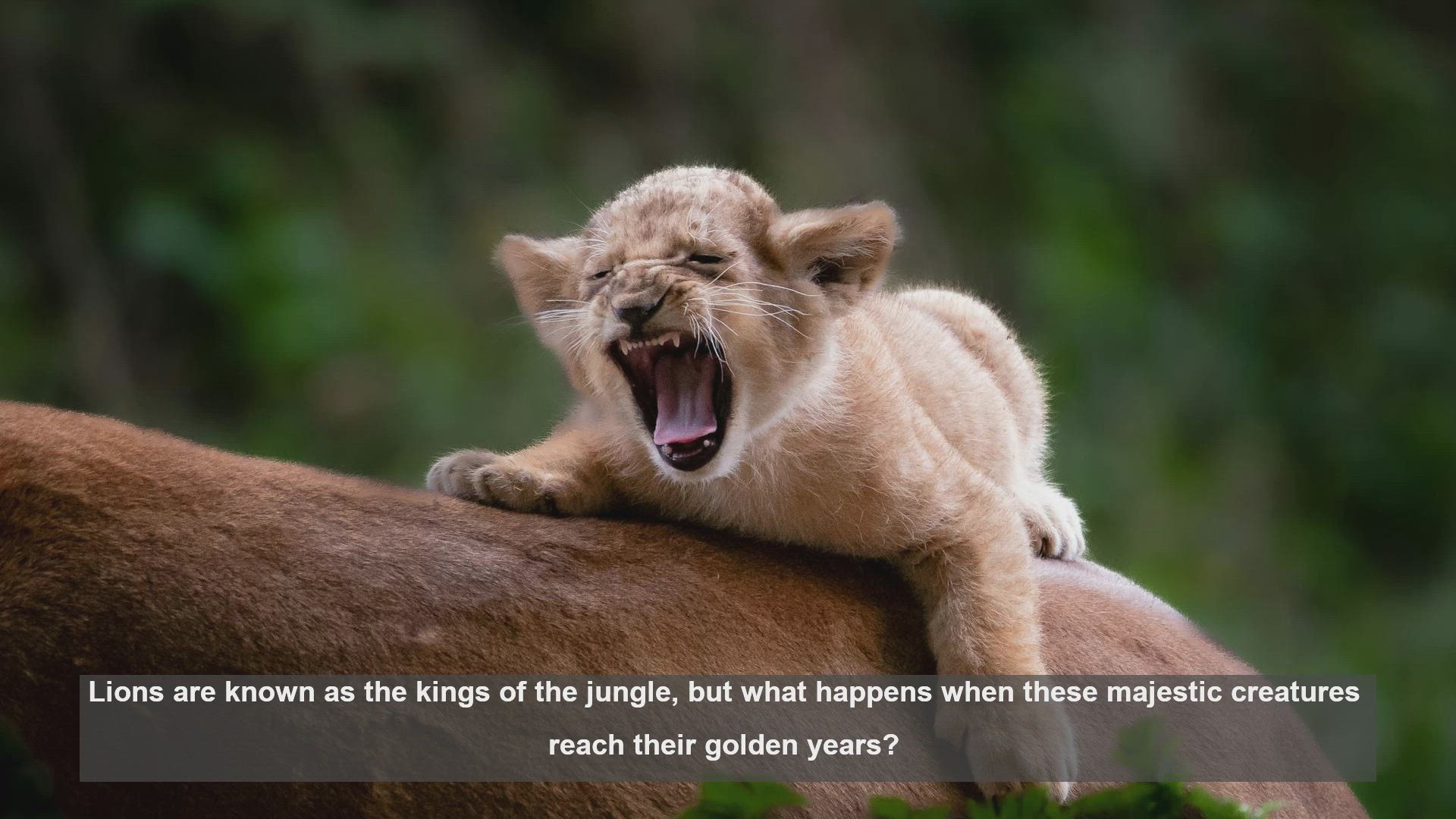 10 Surprising Discoveries About Elderly Lion... | Open Video