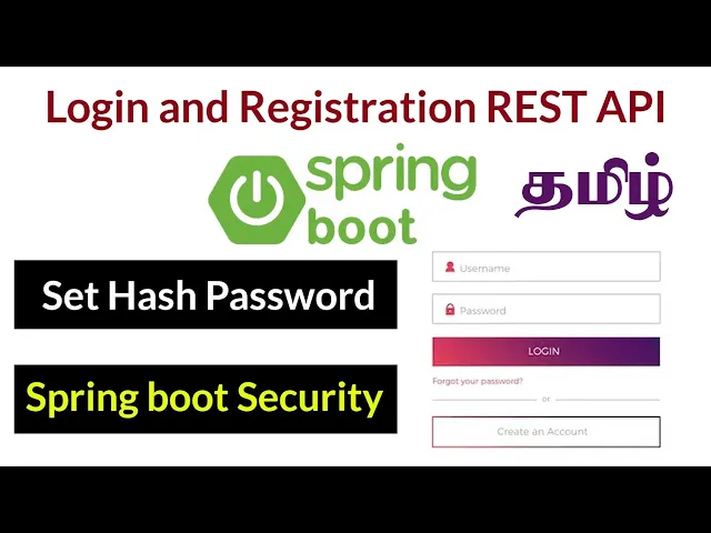 Login and Registration REST API using Spring... | Open Video