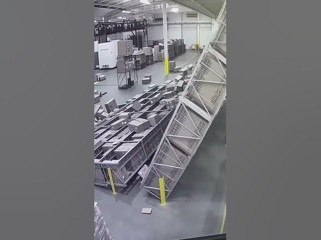 Amazon Warehouse Shelf COLLAPSE Caught on CCTV Camera | Amazon FBA ...