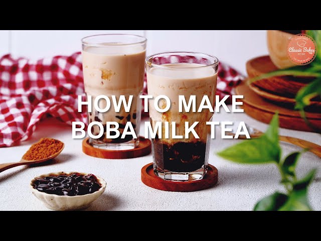 How To Make Boba Milk Tea | Boba Milk Tea Recipe | Home Made Boba Milk ...