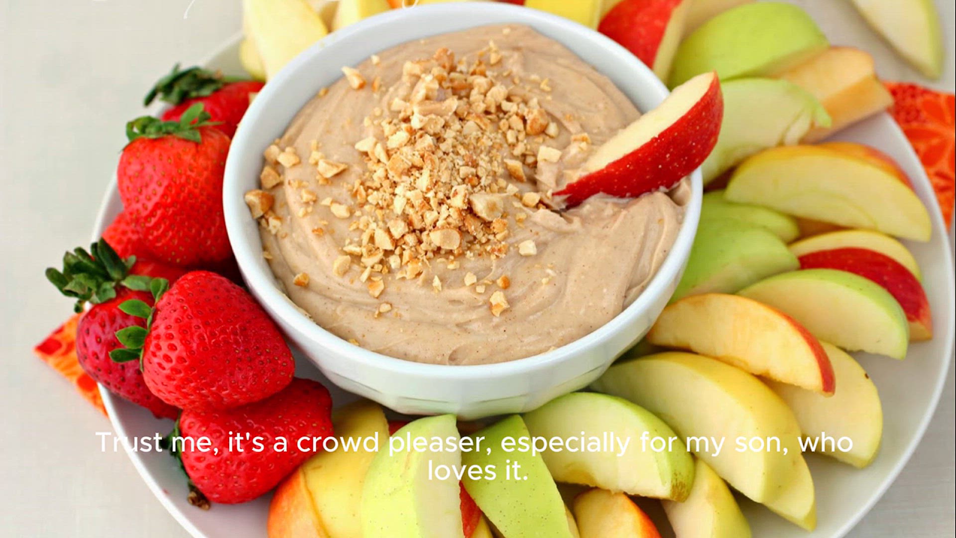 Peanut Butter Apple Dip | Open Video