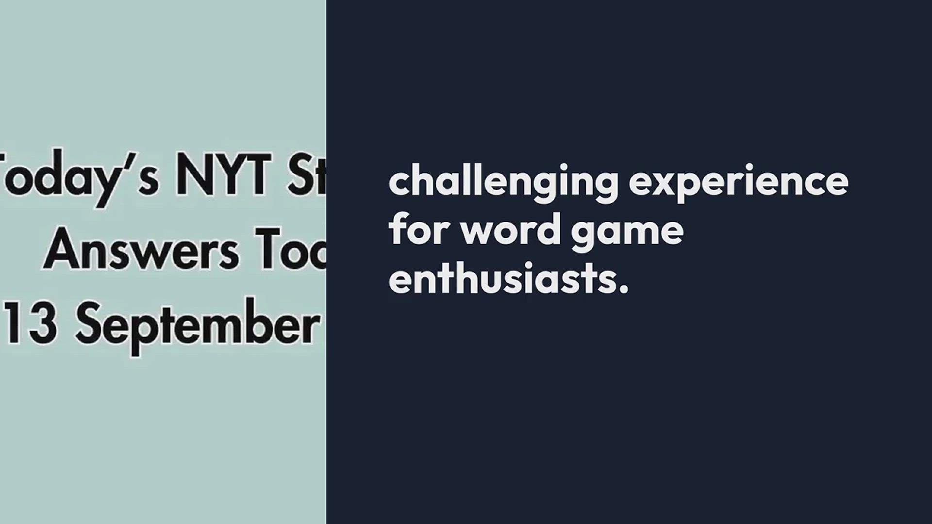 NYT Strands Answers Today 13 September 2024 | Open Video